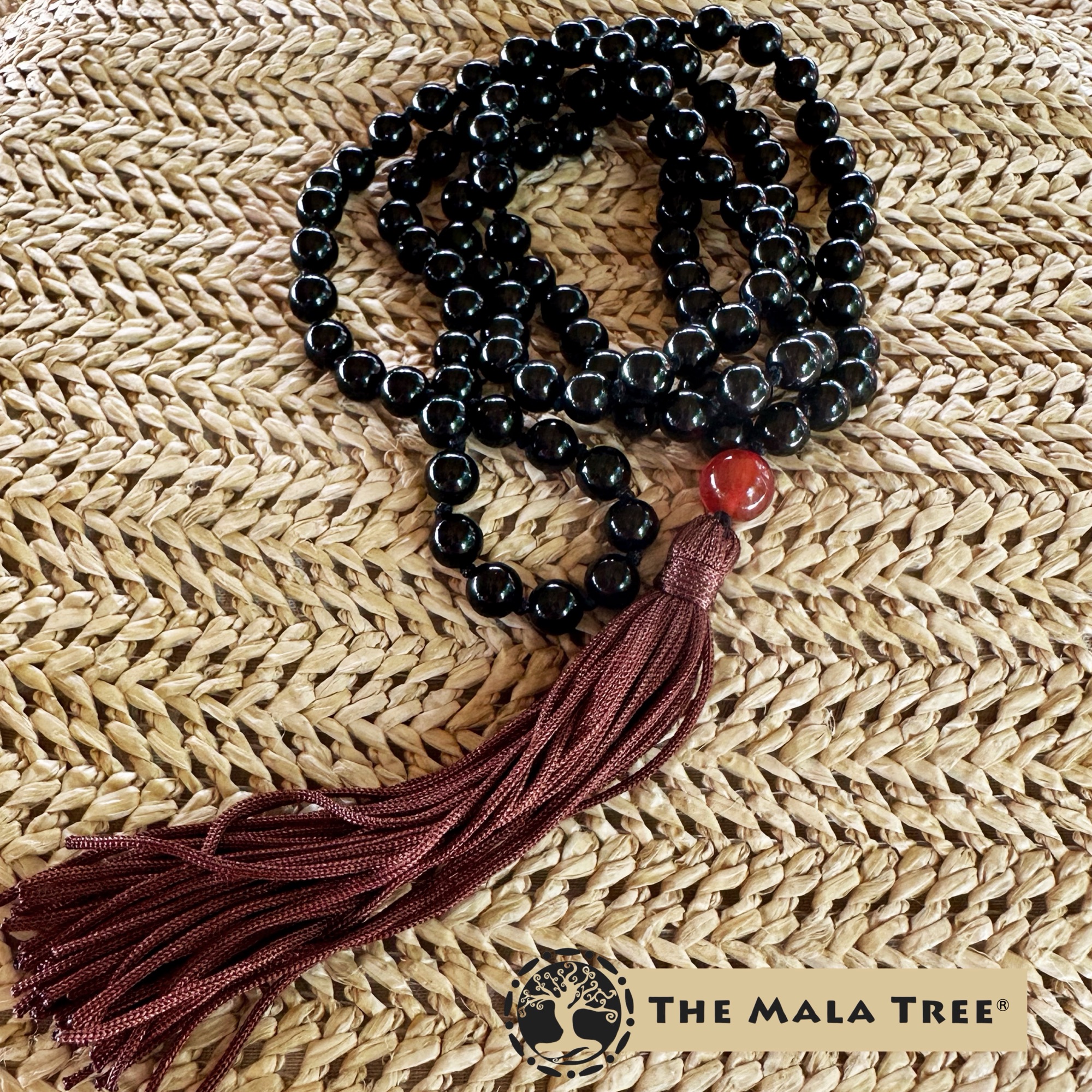The Benefits of Meditating with a Black Tourmaline Mala – THE MALA TREE ...